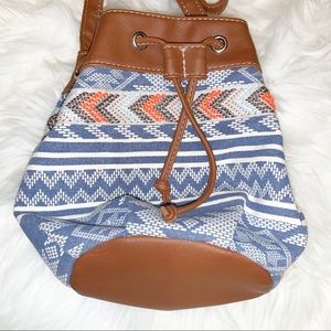 Merona | Bags | Merona Aztec Mini Crossbody Bucket Bag | Poshmark